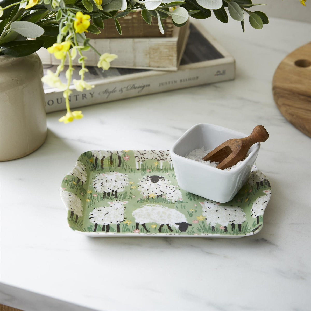 Ulster Weavers Woolly Sheep Tray - Scatter One Size in Green